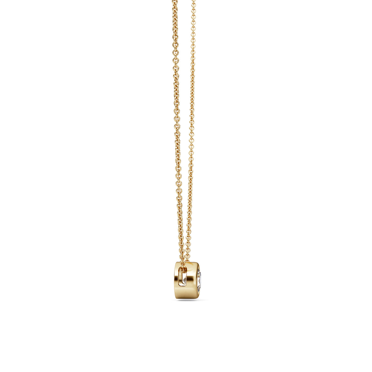 Diamond Slider Pendant Necklace in 14k Gold